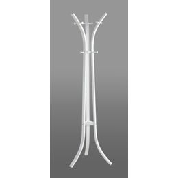 Garderobenst&auml;nder HAKU, H:177cm &Oslash;:45cm, wei&szlig;, Schlafzimmer, Garderobenst&auml;nder, "Kleiderst&auml;nder, Standgarderobe", freiform - aus Metall Wei&szlig; - &Oslash;/H