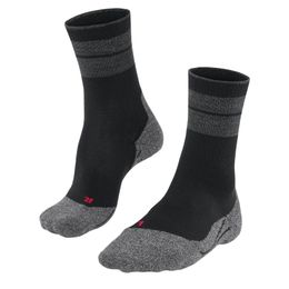 Falke Damen Socken "TK Compression Stabilizing", Gr. 46, schwarz, Obermaterial: 39% Polypropylen PP. 28% Schurwolle WV. 26% Polyamid PA. 7% Elasthan