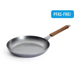 Woll Bratpfanne "Woll Carbon Steel Flachpfanne", &Oslash; 28cm + H&ouml;he 5cm, silber, Pfannen, nat&uuml;rlicher Antihafteffekt nach dem Einbrennen