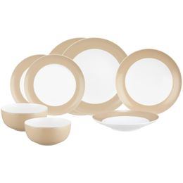 Seltmann Weiden Geschirr-Set "Einsteiger-Set Liberty Pure Colors 8er Set", 8, grau, Geschirr-Sets, Sp&uuml;lmaschinenfest, Mikrowellensicher, Ofenfest