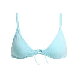 Roxy Damen Triangel-Bikini-Top "Roxy Palm Dreams Fixed Tri", blau, Gr. M, Obermaterial: 92% Polyester, 8% Elasthan., Bikini-Oberteile