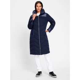 Heine Damen Steppmantel, Blau, Gr. 42, Winterm&auml;ntel, Material: Polyester