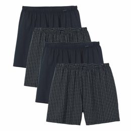 Calida Boxershorts Herren Gr&ouml;&szlig;e L dunkelblau / wei&szlig;