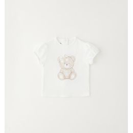 IDO M&auml;dchen T-Shirt "BABY GIRL SUMMER T-SHIRT", wei&szlig;, Gr. 58, 95% Baumwolle, 5% Elasthan, Shirts