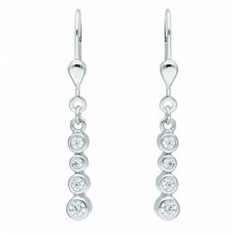 Adelia&acute;s ADELIA ́S Damen Paar Ohrh&auml;nger "Ohrh&auml;nger Ohrringe 925 Silber mit Zirkonia", Damen, Silber 925 (Sterlingsilber), silber, Silber 925 (Sterlingsilber),