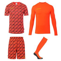 Uhlsport Herren Sportanzug "Torwart-Sets Progressive", rot, Gr. S, Obermaterial: 100% Polyester Pol. recyc.., Sportanz&uuml;ge