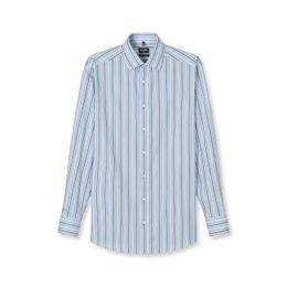 OLYMP Herren Businesshemd "OLYMP Luxor, Modern Fit, New Kent", blau, Gr. 42, 100% Baumwolle, Hemden