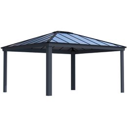Pavillon, grau, PALRAM - CANOPIA, Garten, Pavillons, "Dallas", 487 x 425,5cm, Anthrazit