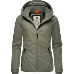 Ragwear Damen Outdoorjacke "Dizzie", gr&uuml;n, Gr. M, Au&szlig;enmaterial: 100% Polyester. Innenfutter: 100% Polyester, Jacken, Wasserdichte &Uuml;bergangsjacke mit