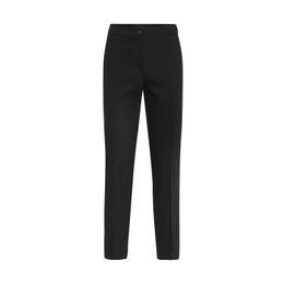 GOLDNER Damen 2-in-1-Hose "Kurzgr&ouml;&szlig;e Sportive Jerseyhose mit figurformendem Einsatz", schwarz, Gr. 20, Obermaterial: 59% Baumwolle CO. 38% Polyamid