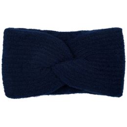 styleBREAKER Damen Stirnband "Strick Stirnband Rippenmuster Twist Knoten", blau, Modisch, Obermaterial: 80% Polyacryl PAN. 20% Wolle WO., M&uuml;tzen