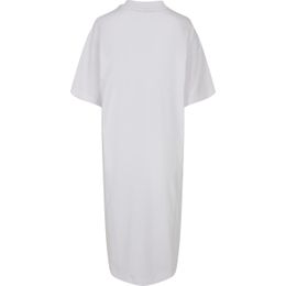 Urban Classics Damen A-Linien-Kleid "Urban Classics Damen Ladies Organic Long Oversized Tee Dress"wei&szlig;, Gr. XXL, unifarben, 100% Baumwolle, Kleider