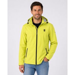 LPO Herren Windbreaker "Melwyn Active", gelb, Gr. XXL, 96% Polyester. 4% Elasthan, Jacken, abnehmbare, verstellbare Kapuze