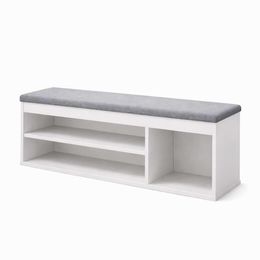 Schuhbank OTTO HOME, B:100cm H:48,6cm T:32cmwei&szlig;, wei&szlig;, Polyester, Spanplatte, Flur, Sitzb&auml;nke, "Schuchschrank 100, Schuhregal, Schuhtruhe,