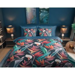 Wendebettw&auml;sche Good Morning, bunt, Satin, Obermaterial: 100% Baumwolle, Bettw&auml;sche, "Linea", 100% Baumwolle, Renforc&eacute;, Rei&szlig;verschluss, Wendeoptik,