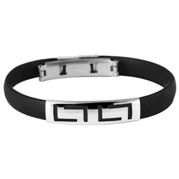 Adelia&acute;s ADELIA ́S Damen Armreif "Armband &ndash; Armreif aus Kautschuk &Oslash; 6,5 cm cm", 6,5cm, Kautschuk, schwarz, Kautschuk, Armb&auml;nder, Ein stilvolles Geschenk f&uuml;r