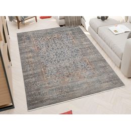Teppich, B:160cm H:7mm L:230cm, grau, OCI DIE TEPPICHMARKE, Obermaterial: 75% Polyester, 25% Viskose, Wohnzimmer, Teppiche, "FARBEN CAESAR",