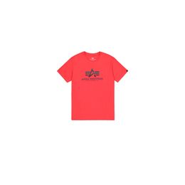 Herren T-Shirt "Basic T-Shirt BL Rainbow Ref.", rot, Gr. L, Alpha Industries, Obermaterial: 100% Baumwolle, Shirts
