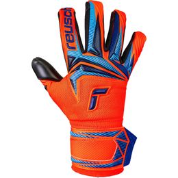 Reusch Damen Torwarthandschuhe "Attrakt Infinity Evolution NC", orange, Gr. 9, 34% Polyester, 2% Gummi, 25% Latex, 1% Baumwolle, 35% Synthetik,