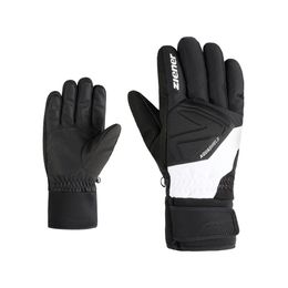 Ziener Herren Skihandschuhe "GATIS-Z AQUASHIELD", wei&szlig;, Gr. 7,5, Kunstfaser, Handschuhe, wasserdicht, winddicht, atmungsaktiv, warmes Fleece-Futter