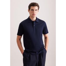 Seidensticker Herren Poloshirt, blau, Gr. L, unifarben, 100% Baumwolle, Shirts, Polo Uni
