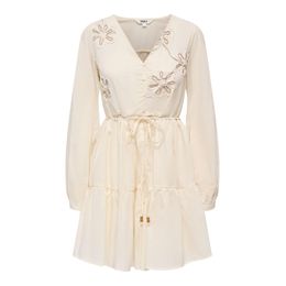 Only Kleid 'ONLEnore' Damen Gr&ouml;&szlig;e 38 mokka / wollwei&szlig; Sommerkleid