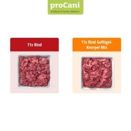 ProCani BARF-Paket pur Rind und Gefl&uuml;gel Sort. 22x500 g