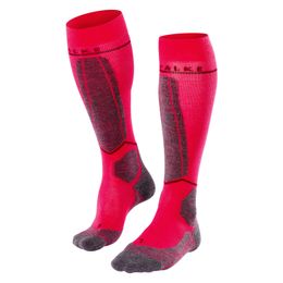 Falke Kinder Kniestr&uuml;mpfe "SK4 Advanced Compression Light", Gr. 39, rot, Obermaterial: 55% Schurwolle WV. 38% Polyamid PA. 5% Polypropylen PP. 2%