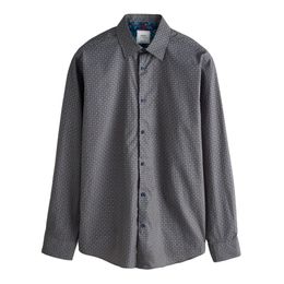 next Hemd Herren Gr&ouml;&szlig;e XXL navy / dunkelbraun / mint