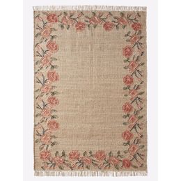 HEINE HOME Kelim, Natur, Gr. 60x90 cm - rechteckig, Teppiche, Material: Jute