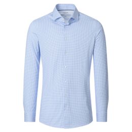 Venti Herren Businesshemd "Venti Businesshemd Langarm Print", blau, Gr. 41, bedruckt, 90% Baumwolle, 10% Elasthan, Hemden