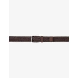 Brax Herren Lederg&uuml;rtel "Style HERRENG&Uuml;RTEL", braun, Gr. 105, Baumwolle, Elasthan, Kunstfaser, Leder, G&uuml;rtel