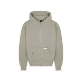 DROPSIZE Herren Sweatjacke "Dropsize Herren Super Heavy Blank Zip-Hoodie", beige, Gr. XS, unifarben, 70% Baumwolle, 30% Polyester, Sweatjacken