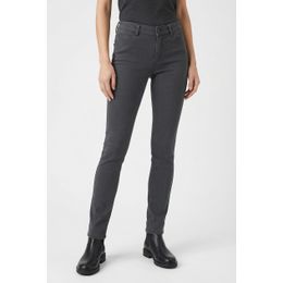 WONDERJEANS Damen Slim-fit-Jeans "Classic", grau, Gr. 38, Abriebeffekte, Denim/Jeans, Obermaterial: 65% Baumwolle, 29% Polyester, 6% Elasthan, Jeans,