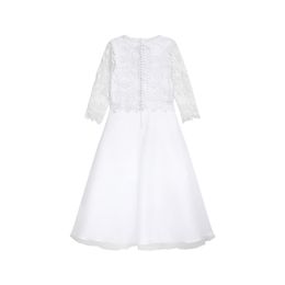 DANAMADE M&auml;dchen Partykleid "DANAMADE Dress Kommunionkleid", wei&szlig;, Gr. 122, Obermaterial: 100% Polyester. Futter: 100% Polyester, Kleider