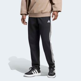 Herren Sporthose "ESSENTIALS 3-STREIFEN, FRENCH TERRY, SCHMAL ZULAUFEND, B&Uuml;NDCHEN", schwarz-wei&szlig;, Gr. XXXL, adidas Sportswear, Obermaterial: 100%