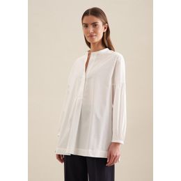 Seidensticker Damen Klassische Bluse "Schwarze Rose", wei&szlig;, Gr. 40, unifarben, 97% Baumwolle, 3% Elasthan, Blusen, 1/1 Rundhals Uni