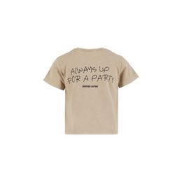 M&auml;dchen T-Shirt "Another Cotton Lab Always up Oversized T-Shirt Washed", beige, Gr. 146, ANOTHER COTTON LAB, bedruckt, 100% Baumwolle, Shirts