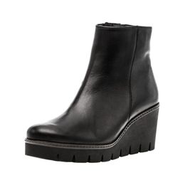 Gabor Damen Keilstiefelette "Gabor Stiefelette Glattleder", Gr. 40schwarz, Glattleder, Schuhe