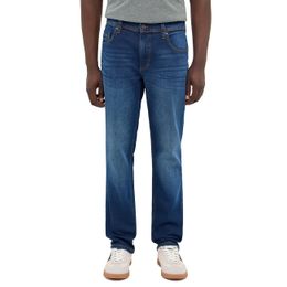 Mustang Herren Straight-Jeans "Herren Style Washington Straight"883 dunkelblau, Gr. 34, unifarben, Denim/Jeans, 99% Baumwolle, 1% Elasthan, Jeans