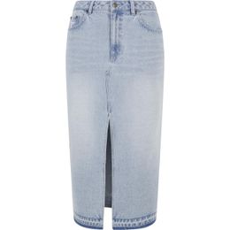 Karl Kani Damen Maxirock "Karl Kani Damen KW242-033-1 Karl Kani OG Long Denim Skirt", blau, Gr. S, unifarben, 100% Baumwolle, R&ouml;cke