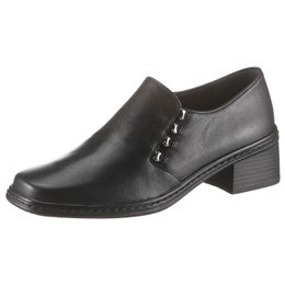 Gabor Damen Slipper, Gr. 40, schwarz, Glattleder, Schuhe, Trotteur, Pumps mit dezenter Applikation