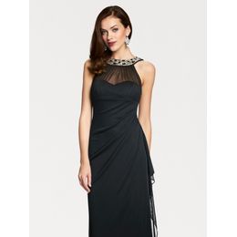 Heine Damen Abendkleid, Schwarz, Gr. 34, Maxikleider, Material: Polyester