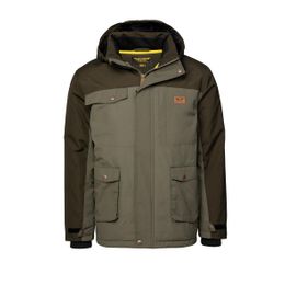 Herren Outdoorjacke "JAN mit Kapuze Outdoorjacke", gr&uuml;n, Gr. XXL, HERO by John Medoox, angeraute Sweatware, 65% Polyester, 35% Baumwolle, Jacken,