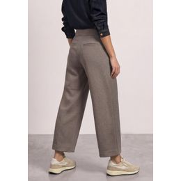Street One Damen Stoffhose, braun, Gr. 38, unifarben, Stoff, 82% Polyester, 11% Viskose, 7% Elasthan, Hosen, High Waist