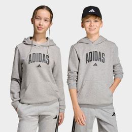 Jungen Kapuzensweatshirt "J COLLEG HD", grau, Gr. 128, adidas Sportswear, Obermaterial: 70% Baumwolle, 30% Polyester, Sweatshirts