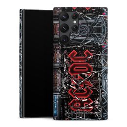 DeinDesign Galaxy S22 Ultra Handy Premium Case Smartphone Handyh&uuml;lle Schutzh&uuml;lle gl&auml;nzend Merchandise Acdc Official Licensed Product Premium Case