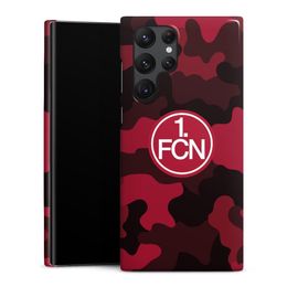 DeinDesign Galaxy S22 Ultra Handy Premium Case Smartphone Handyh&uuml;lle Schutzh&uuml;lle gl&auml;nzend Logo 1. Fcn 1. Fc N&uuml;rnberg Premium Case