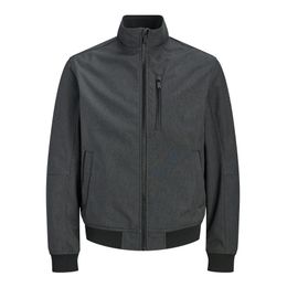 Jack & Jones JACK & JONES Herren Softshelljacke "JJELIAM SOFTSHELL BOMBER NOOS", grau, Gr. L, unifarben, Web, Obermaterial: 100% Polyester, Jacken, Kunstfaser,