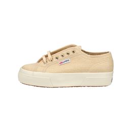 Superga Damen Plateausneaker "Superga Sneaker Textil", Gr. 40, beige, Textil, Schuhe